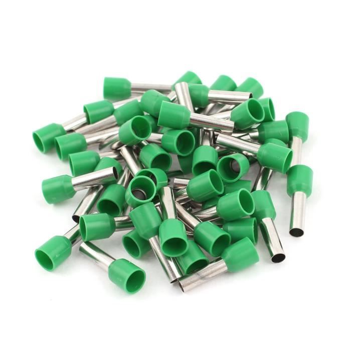 SOURCING MAP 50Pcs 6㎟ Embout de Câble Embout de Câblage Cosse à Sertir ...