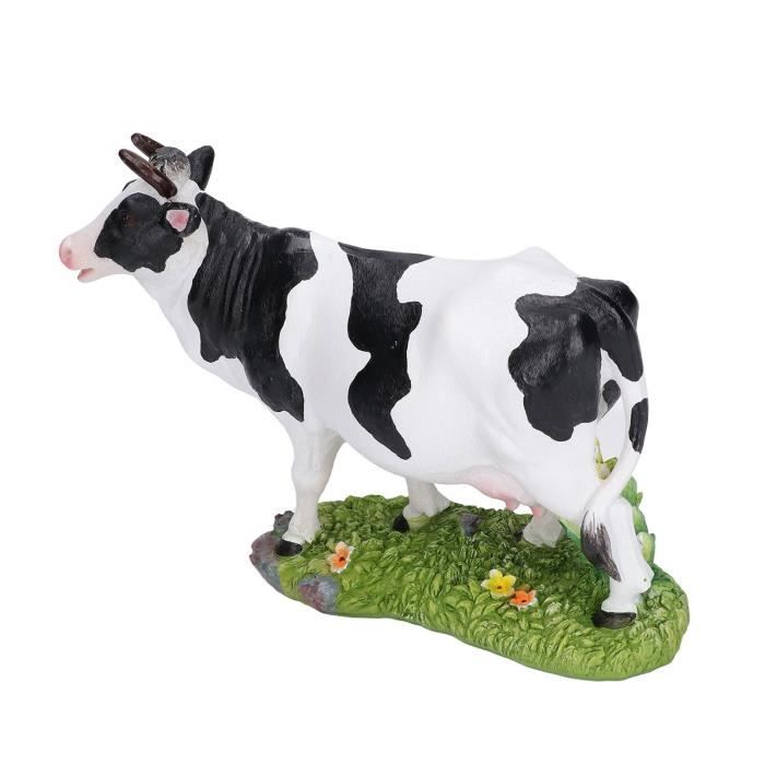 Vvikizy statue de vache Figurines d'animaux en résine, Figurines de vache miniatures pour ...