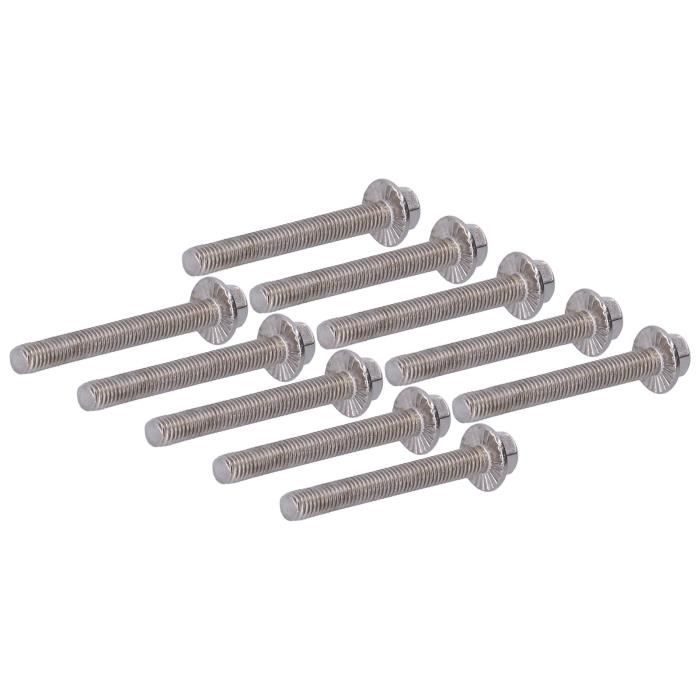 XIJ boulons hexagonaux en acier inoxydable 10 pièces boulons à tête ...