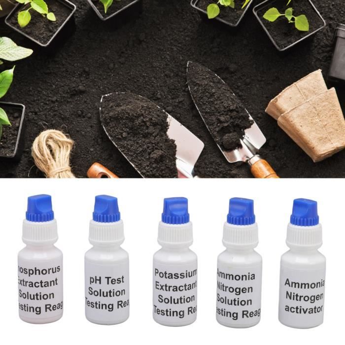 Solution d'analyse des engrais du sol Solution liquide d'essai de sol ...