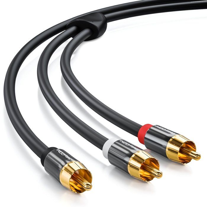 Cinch à 2x Cinch 2m Subwoofer Càble Coaxial Numérique Y Cinch RCA ...