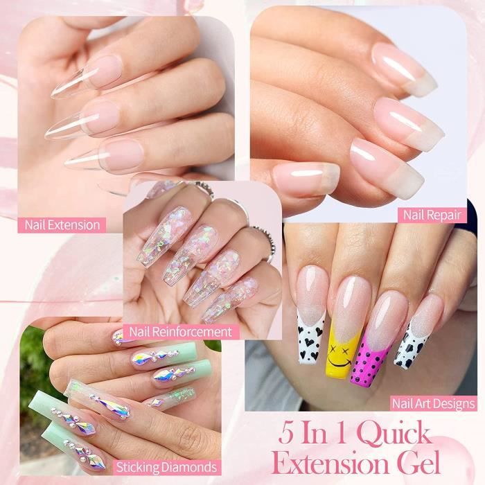 Fau Ongle Et Accessoire - Pretty Gel Construction Uv Forme D Ongle 20 ...