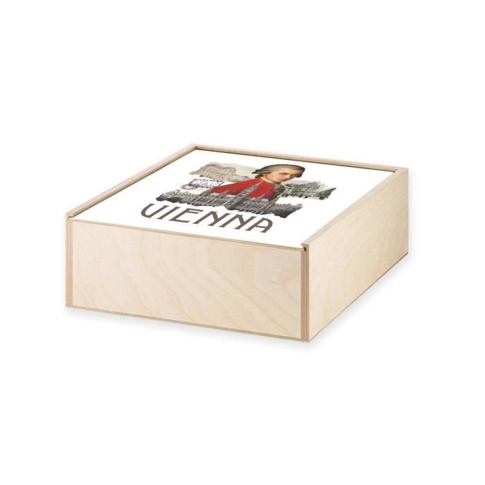 Boite Coffret en Bois - Vienna Vintage Collage Vienne Voyage Autriche ...