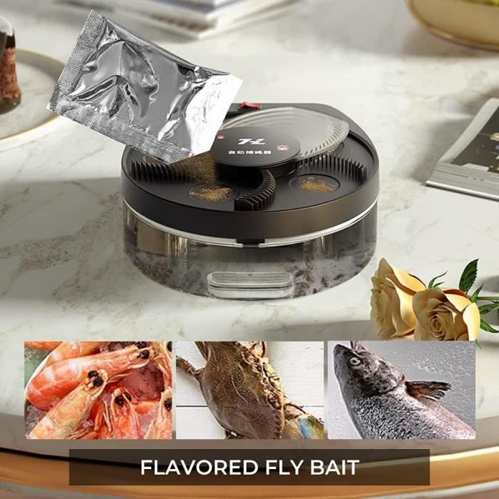 2X Attrape Mouches électrique Rotatif à 360°. Piège à Mouches avec ...