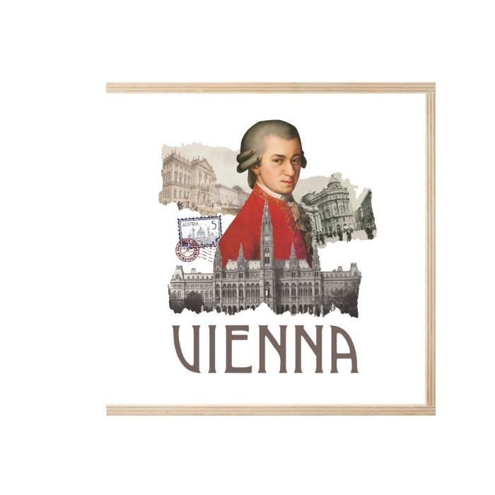 Boite Coffret en Bois - Vienna Vintage Collage Vienne Voyage Autriche ...