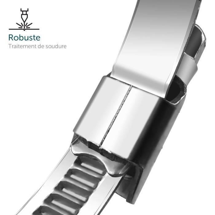 4 Pièces Collier de Serrage Inox 304, Collier Serrage Tuyau Réglable 60 ...