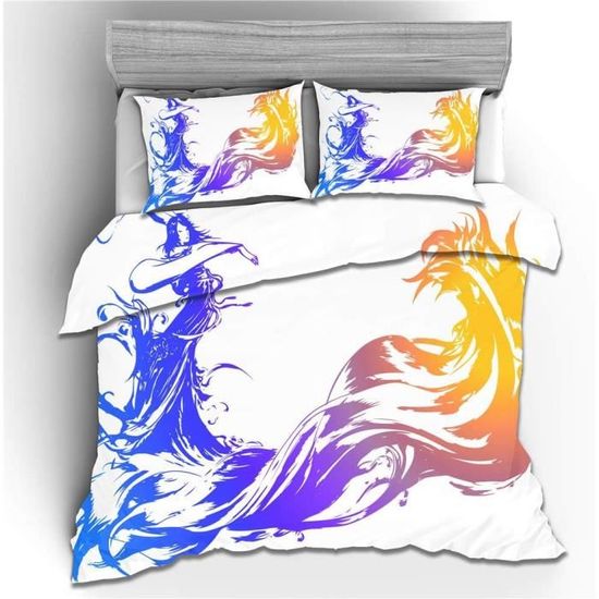 Final Fantasy Parure De Lit 3 Pièces En Microfibre Avec Housse De ...