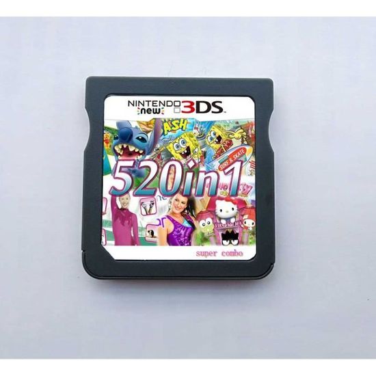520 Games in 1 NDS Game Pack Card Super Combo Cartridge for Nintendo DS ...
