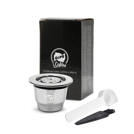 1 capsule - capsules rechargeables en acier inoxydable pour Nespresso ...