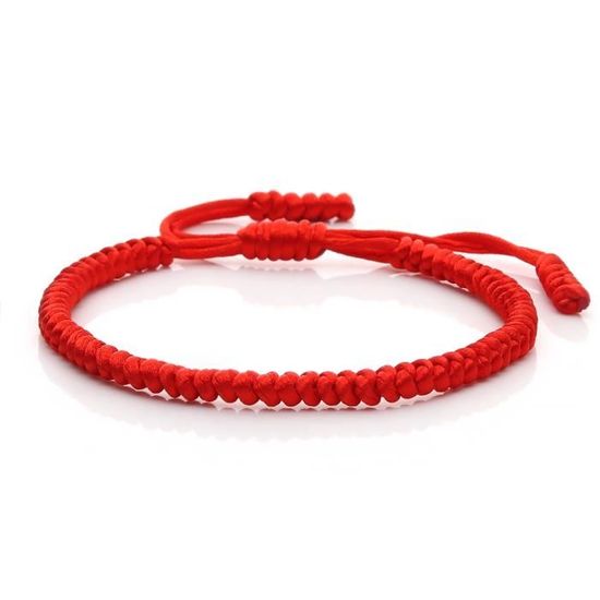 Bracelets en corde tressée tibétain 19 couleurs tissé à la main pour ...