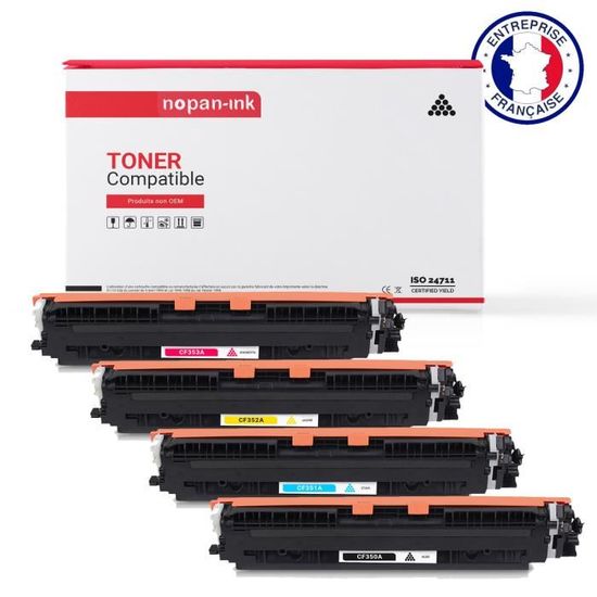 NOPAN-INK - x4 Toner HP CF350 PK compatible HP Color LaserJet Pro MFP M ...