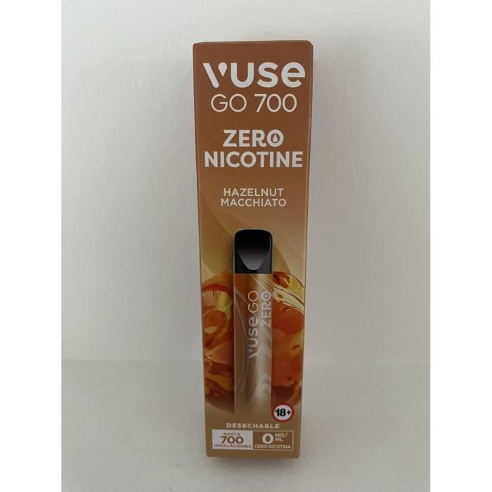 Vapeur jetable GO 700, 700 bouffées, sans nicotine, saveur noisette ...