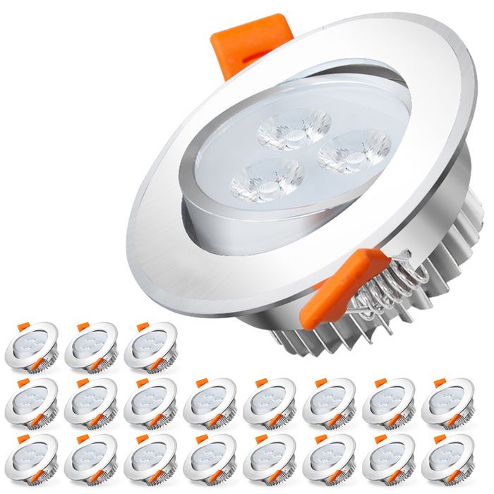 Lospitch Lot de 20 Spots LED Encastrables Spot Encastrable LED 3W de ...