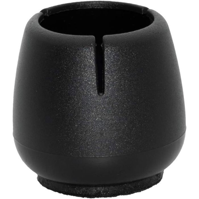 Lot de 28 patins ronds noirs en feutre pour pieds de chaise en PVC ...