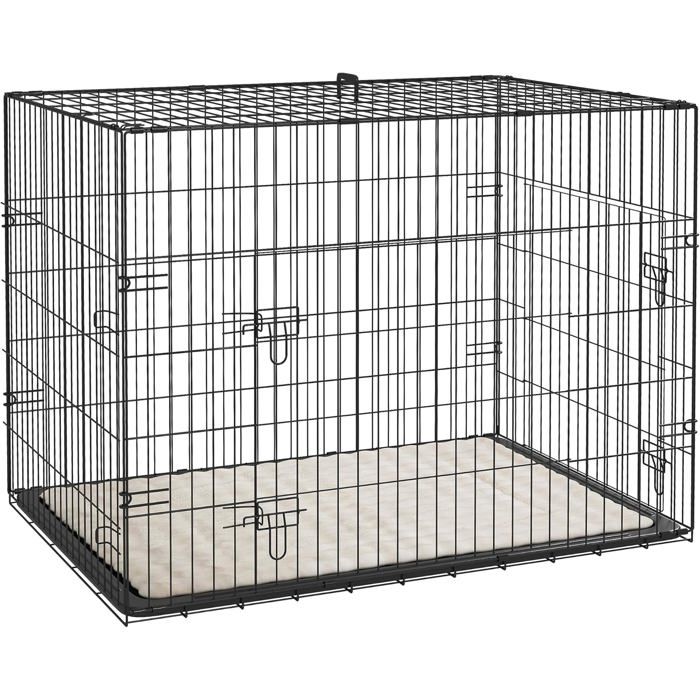 PawHut Cage pour Chien, Cage de Transport pour Chien Pliable, avec 2 ...