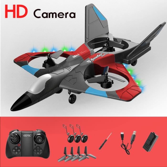 Caméra HD Rouge 1B-Avion Télécommandé V27 Rc 2.4g, Avion De Chasse ...