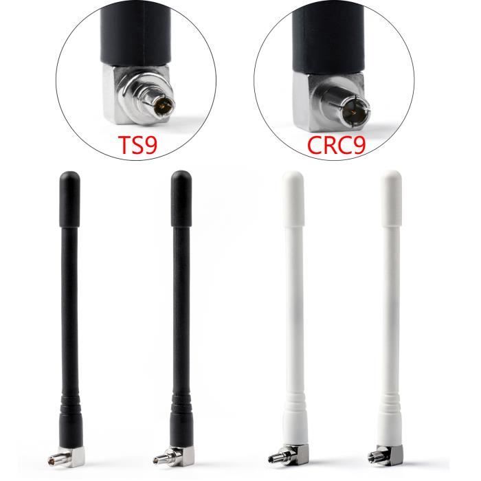 2 mâles TS9 noirs-Mini-amplificateur d'antenne 4G LTE, connecteur 3dBi ...