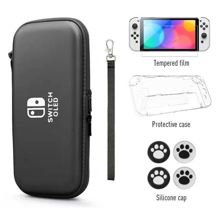 Chat noir - Juste de transport pour poudres OLED Nintendo Switch, étui de rangement compatible ...