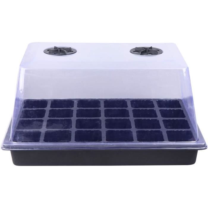 1 Lot De 3 Plateaux De Semis À 24 Compartiments Pour Semis Et Plantes ...