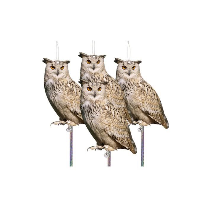 Effaroucheur Oiseaux, Hibou Anti Corbeau Anti-Pigeon, Repulsif Pigeon ...