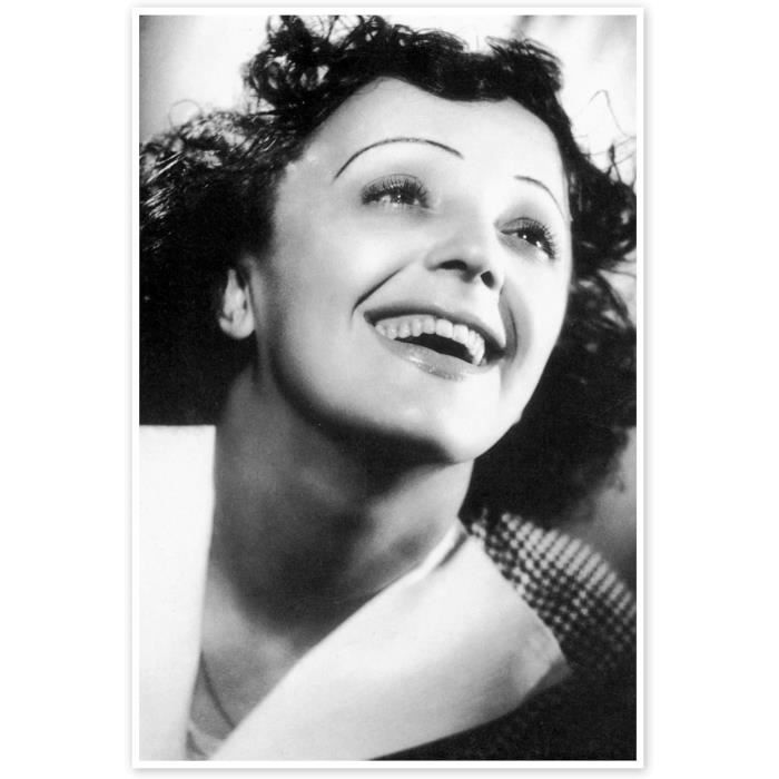 Édith Piaf Poster Affiches Pour Toutes Les Pièces 80 X 120 Cm Noir Et ...