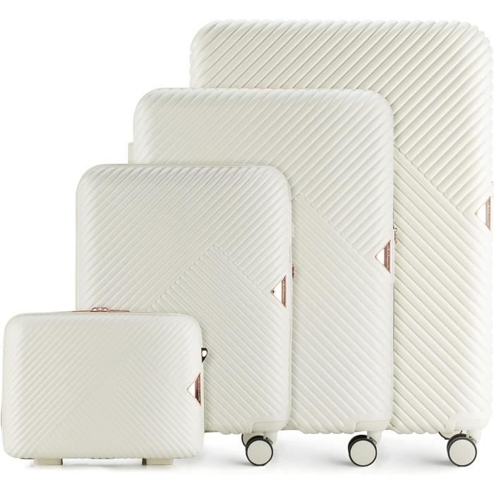 Ensemble Valise Trolley 4 Pièces Trolley Coque Rigide En Polycarbonate ...