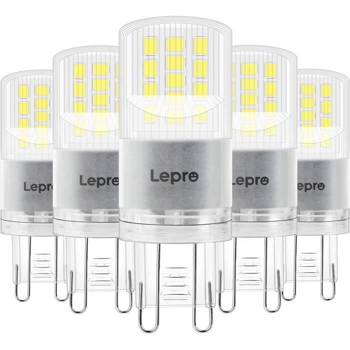 Ampoule LED G9 3.8W (Équivalent 40W Ampoules Halogènes), 470LM, 6000K ...
