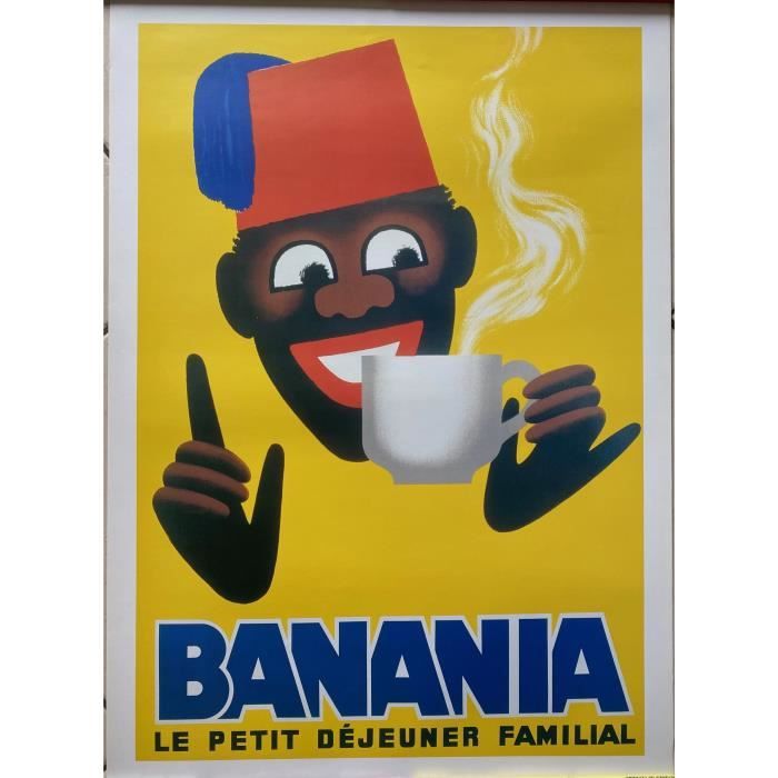Banania - Petit déjeuner Familial - 50x70cm - Affiche / Poster ...