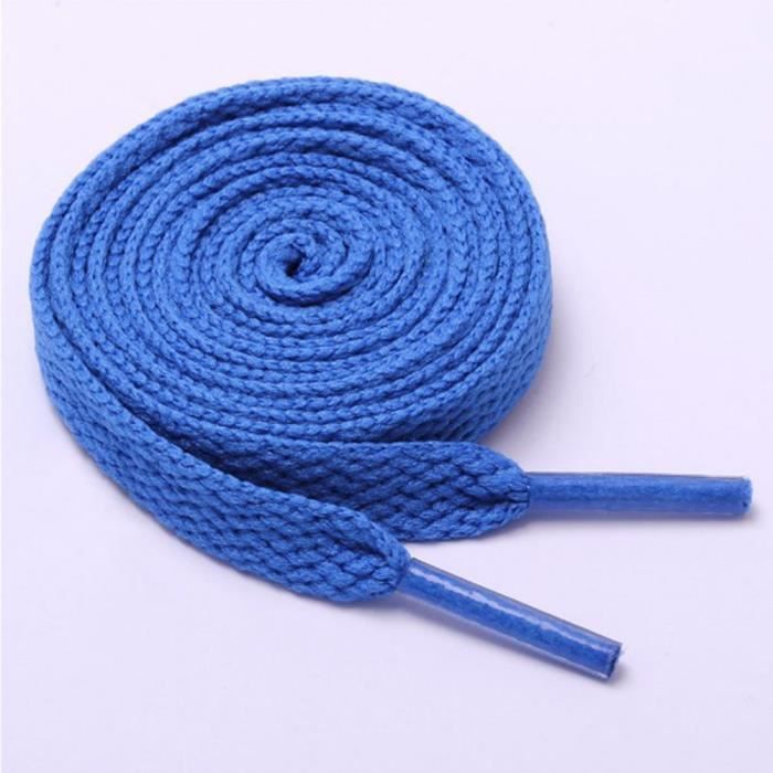Lacet,Lacets ronds. 15 couleurs, fils pour chaussures de sport, - Bleu ...