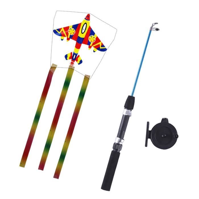 Cerf-volant,Mini cerf-volant à longue queue pour enfants avion,poisson ...