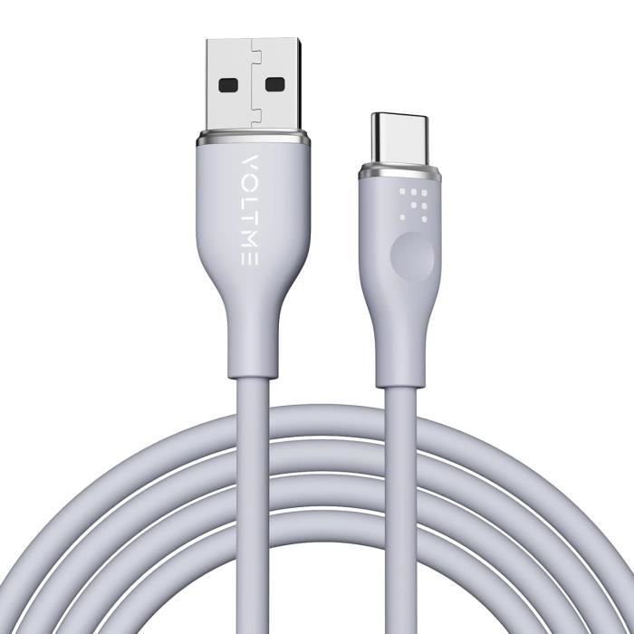 Câble Usb Vers Usb-C 1.8M Gris, Câble D'Alimentation Charge Usb 2.0 3A ...