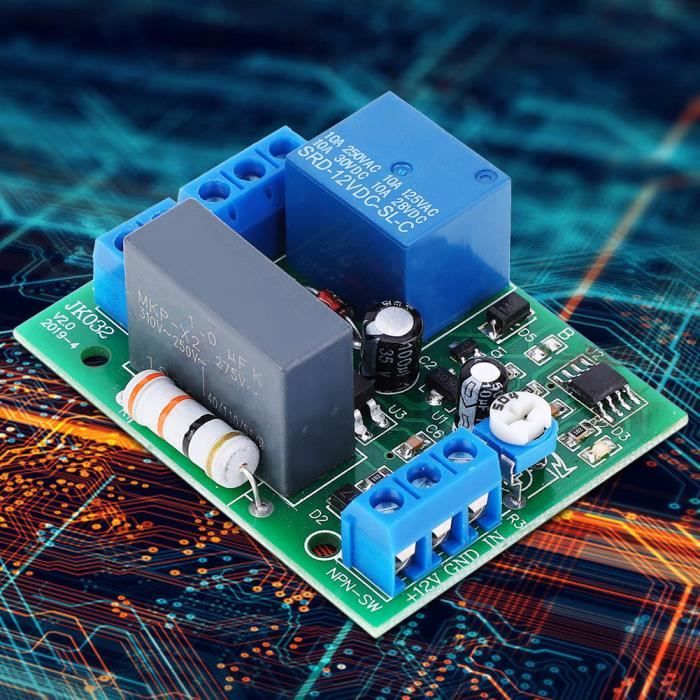 EJ.life Relais temporisé Module de Relais de Retard AC 220V Commutateur ...