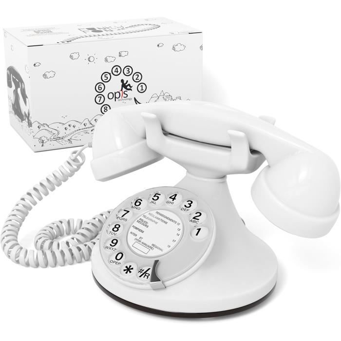 Téléphone Vintage - Opis Technology - FunkyFon - Cadran Rotatif ...