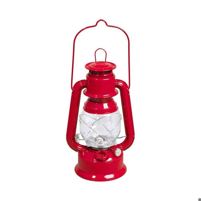 Lampe tempête à huile en métal galvanisé - rouge - GUILLOUARD ...