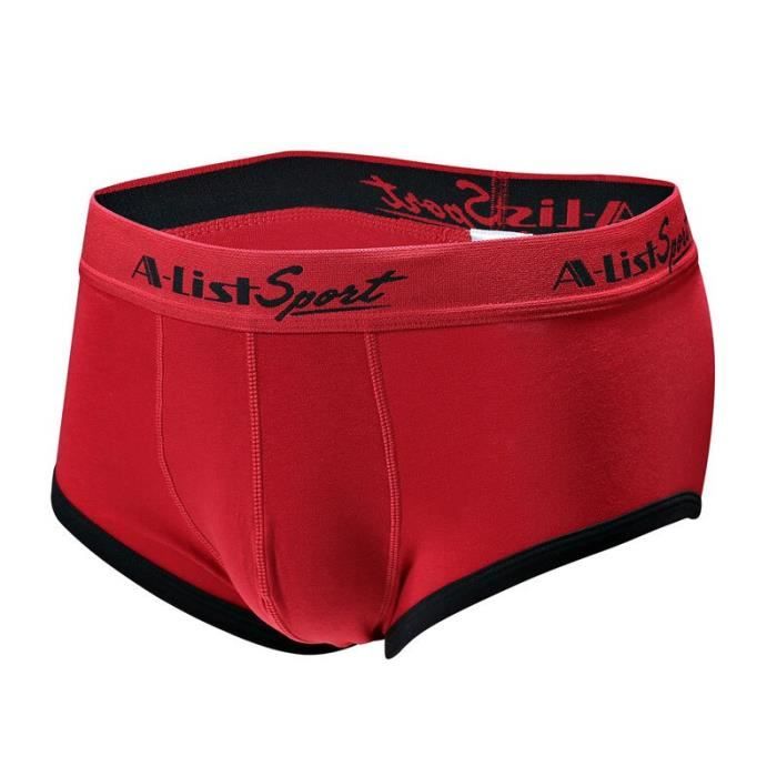 Sous-vêtement,Boxer en coton pour Homme, sous vêtements masculins ...