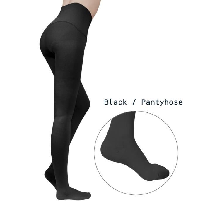 Noir bas de Compression pour hommes, collants varices taille haute ...