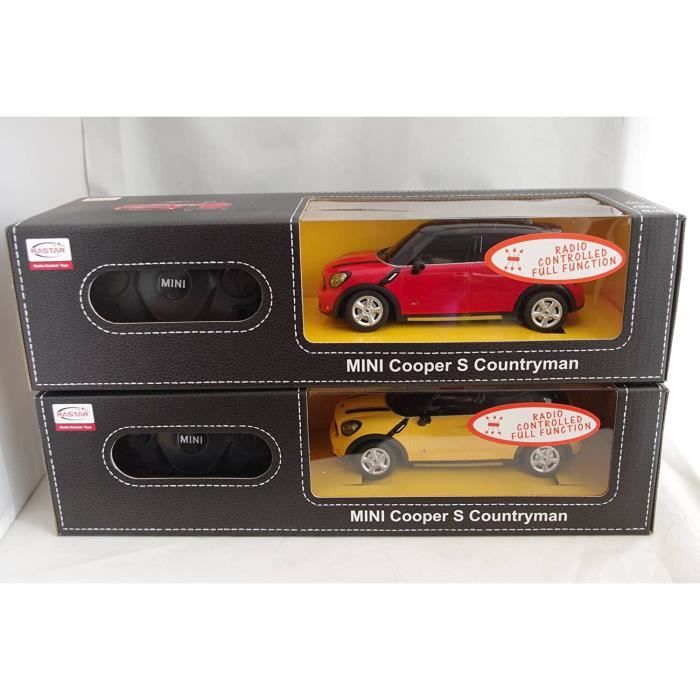 Voiture radiocommandée Mini Cooper RASTAR - Jaune - 1:24 Echelle - Longue distance de contrôle à ...