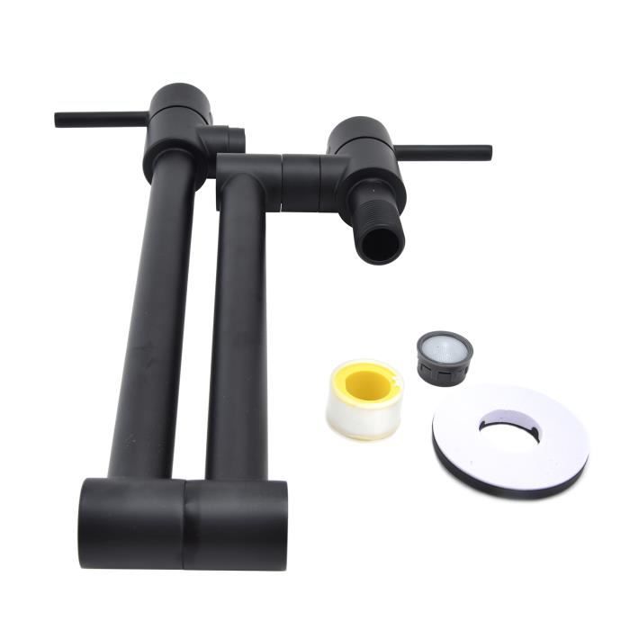 Sonew robinet mural Robinet de cuisine pliable fixé au mur G1/2 simple ...