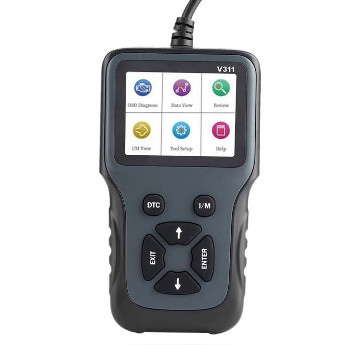 8-36V V311 OBD2 Scanner lecteur de code de défaut de voiture Écran ...