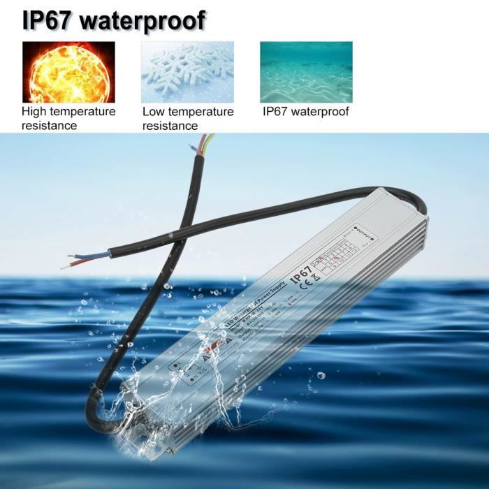 Alimentation LED - YOSOO - 60 W - Etanche IP67 - Aluminium - Cdiscount ...