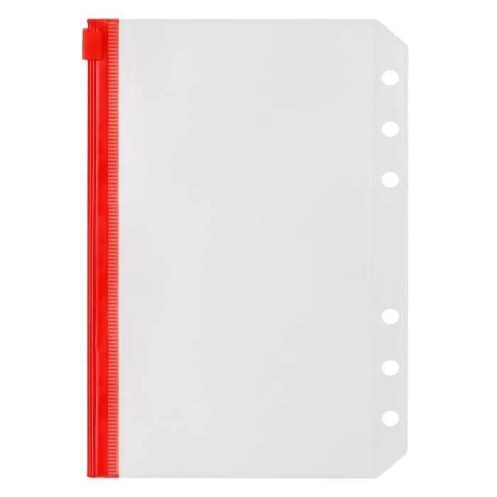 POCHETTE PLASTIQUE,Rouge-A5--Classeur de pochettes A6-A5, pochette ...