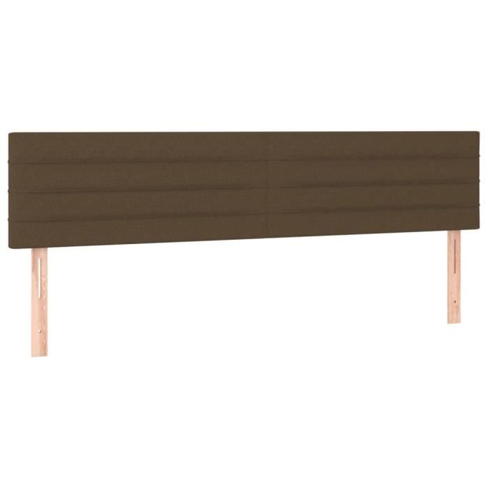 Têtes de lit - ZERODIS - Marron Foncé - 160 x 5 x 78/88 cm - Classique ...