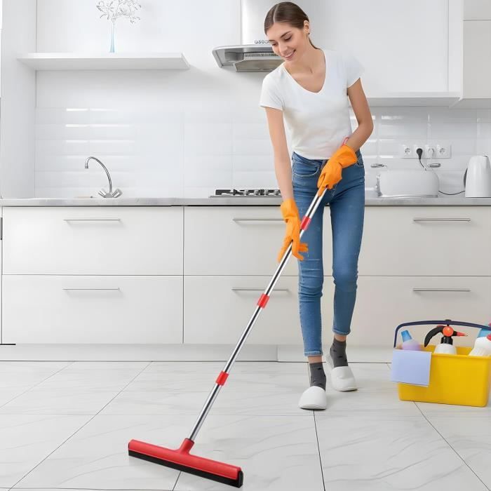 Raclette Sol avec Manche Télescopique(145cm), Raclette Sol avec Double ...