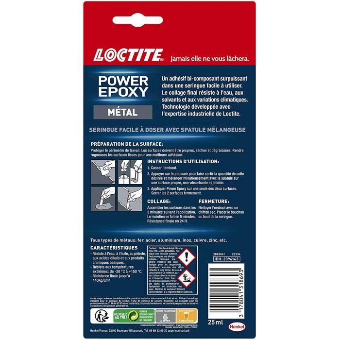 Colle Epoxy liquide spéciale Metal Résine epoxy bi-composante couleur ...