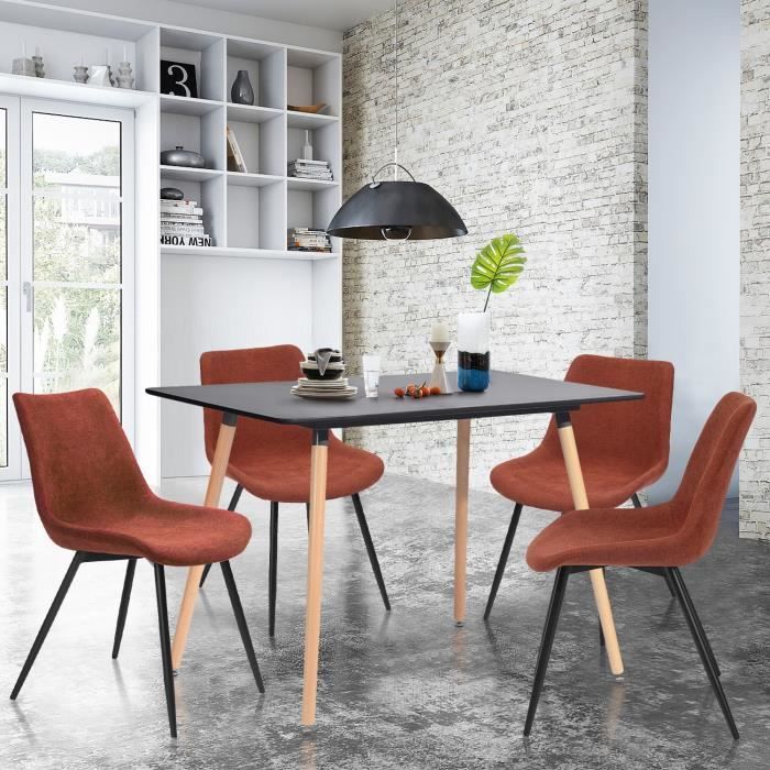 FURNISH1 CASEMIRO-Lot de 4 Fauteuil Chaise Scandinave Chaise ...