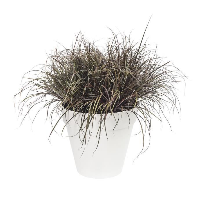 ELHO Pot de fleurs rond avec roues Loft Urban - Ø 38.5 x 35,3 cm ...