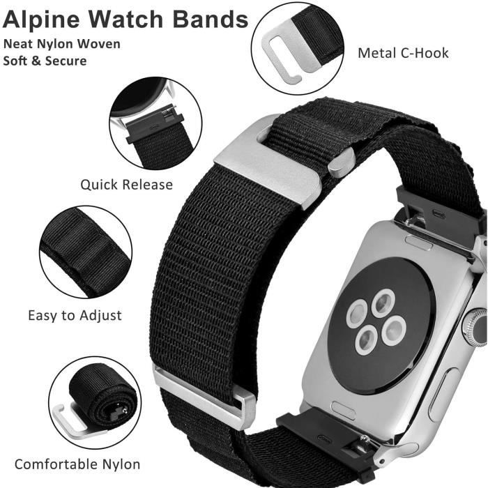 Alpine Loop Bracelets Montre Nylon, Bandes de Sport Réglables pour ...