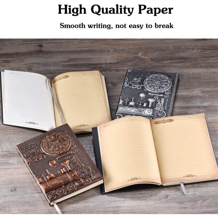 A5 Carnet De Notes Étanche Journal Intime Rétro Bloc-Notes Cahier Fait ...