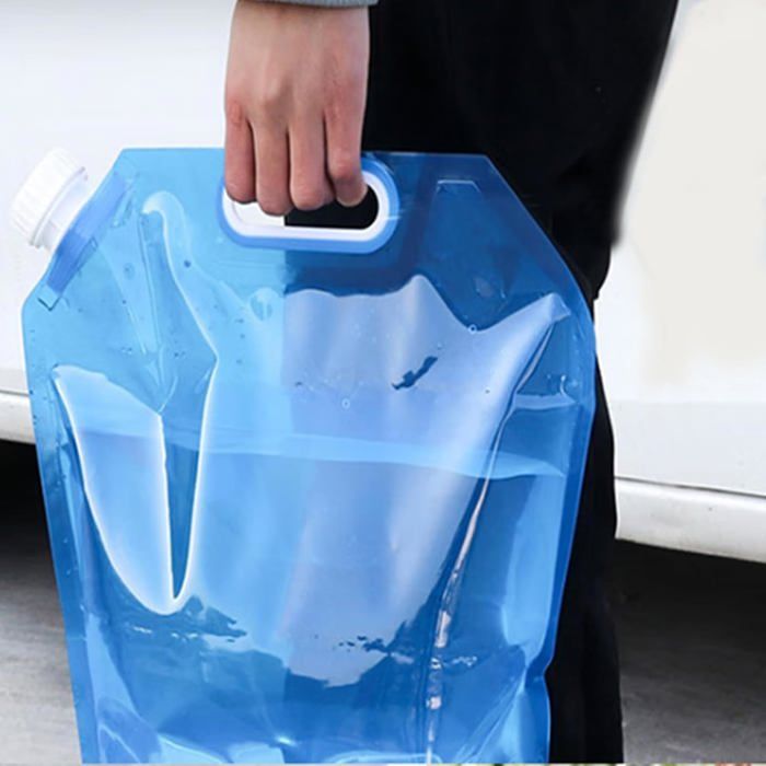 Bidon Eau 5 L, Jerrican Eau 5L, Bidon à Eau Pliable avec Couvercle, Sac ...