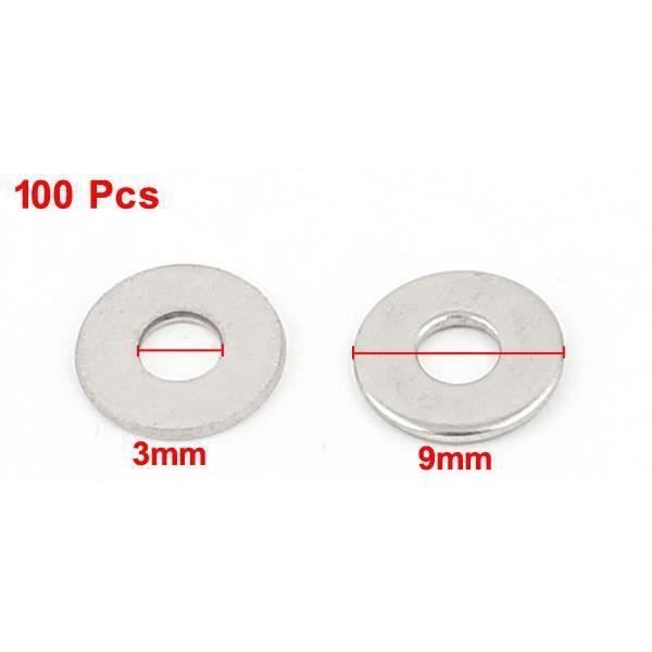 Happy-MAP Rondelle Plate M3 3mm métriques en acier inoxydable 304 ...